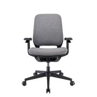China Dark Grey Mesh Fabric Furniture Staff Seating Ergonomic Office Chair for sale