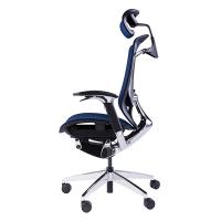 China Blue Wintex Mesh High Back Swivel Chairs Height Adjustable Mesh Fabric Chair for sale
