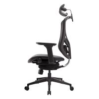 China Black High Back Swivel Chairs Staff Office Chair Mesh Office Seating Ergonomic Furniture for sale