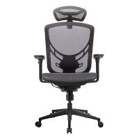 China Black High Back Swivel Chairs Staff Office Chair Mesh Office Seating Ergonomic Furniture for sale