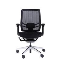 China BIFMA Black Adjustable Office Chair Ergo Task Chair Swivel Mesh Seating for sale