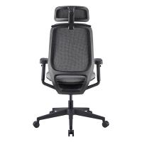 China Integrated Mechanism Ergo Office Chair With Hanger Black Swivel Office Chairs for sale