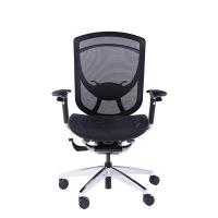 China IFIT Smile Face Black Ergonomic Desk Chair With Lumbar Support Adjustable Ergonomic Office Chair for sale