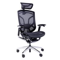 China RoHS Certificated High Back Swivel Office Chairs 15 Lock Positions With Armrest for sale