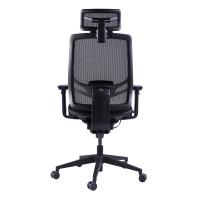 China Wintex Black Mesh High Back Tilt Functional 4D Arm Ergonomic Executive Chair for sale