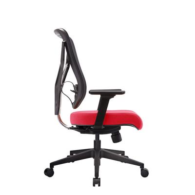 China Lumbar Support Staff Task Chair Modern Mesh Upholstery Ergonomic Office Chair for sale