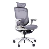 China Light Grey Plastic Frame Korean Mesh Breathable Summer Office Comfort Chair for sale