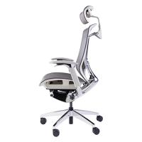 China Light Grey Plastic Frame Korean Mesh Breathable Summer Office Comfort Chair for sale