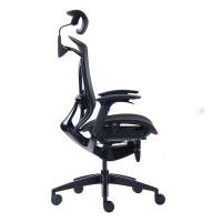 China Black Powder Ergonomic Butterfly Swivel Office Chair Breathable Mesh Automatic Fitting for sale