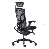 China Black Powder Ergonomic Butterfly Swivel Office Chair Breathable Mesh Automatic Fitting for sale