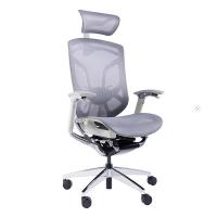 China Dvary Height Seats Ergonomic Office Chair Comfortable Polished Alu Base Light Grey for sale