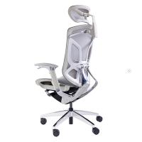 China Dvary Height Seats Ergonomic Office Chair Comfortable Polished Alu Base Light Grey for sale