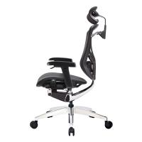 China 3D Headrest Chromed Ergonomic Executive Chair 4D Swivel Office Seating for sale