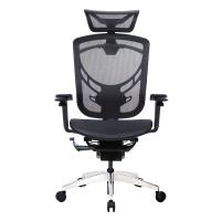 China 3D Headrest Chromed Ergonomic Executive Chair 4D Swivel Office Seating for sale