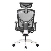China Foam Lumbar Black PA High Back Swivel Chairs SHS Class 4 Gas Lift Ergonomic Office for sale