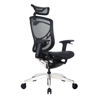 China Foam Lumbar Black PA High Back Swivel Chairs SHS Class 4 Gas Lift Ergonomic Office for sale
