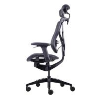 China Korean Wintex Mesh 65mm Black PU Swivel Gaming Chair Wire Control Mechanism for sale