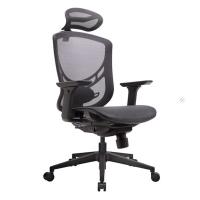 China Black PA High Back Swivel Chairs Staff Office Mesh Seating Ergonomic Furniture for sale