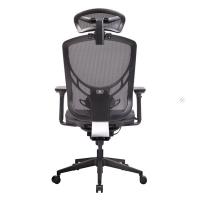 China Black PA High Back Swivel Chairs Staff Office Mesh Seating Ergonomic Furniture for sale