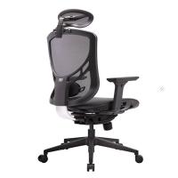 China Black PA High Back Swivel Chairs Staff Office Mesh Seating Ergonomic Furniture for sale