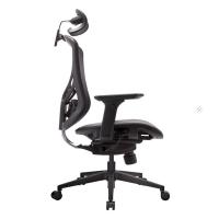 China Black PA High Back Swivel Chairs Staff Office Mesh Seating Ergonomic Furniture for sale