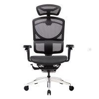 China High Back Ergonomic Office Chair Mesh Swivel Office With Headrest Lumbar Support for sale