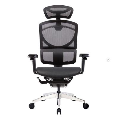 China High Back Ergonomic Office Chair Mesh Swivel Office With Headrest Lumbar Support for sale