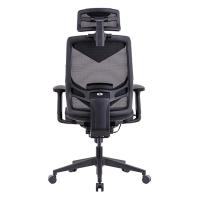 China Breathable Swivel Gaming Chair GT 4D Arms Black PA Plastic Mesh for sale