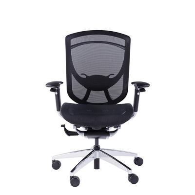 China IFIT Black Ergonomic Desk Chair With Lumbar Support Adjustable Full Mesh for sale