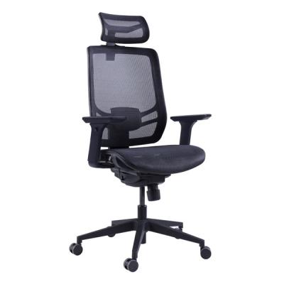 China Adjustable Ergo Desk Mesh Back Office Chair Project Lumbar Support With Headrest for sale