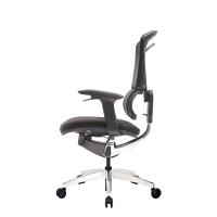 China Middle Back PA Ergonomic Office Chair Comfortable Lumbar Support Black for sale