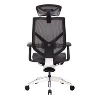China 3D Swivel High Back Mesh Office Chair​ Ergonomic Polished Aluminum for sale
