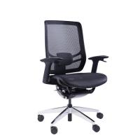 China Staff Office Lumbar Support Chair Mid Back Adjustable Ergonomic Fabric Upholstery for sale