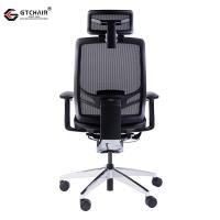 China Swivel Mesh High Back Executive Chair With Headrest Ergonomic Revolving for sale
