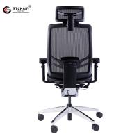 China Mesh Office Executive Chair 55mm PA Castor High Back With Headrest for sale
