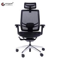 China Mesh Office Executive Chair 55mm PA Castor High Back With Headrest for sale