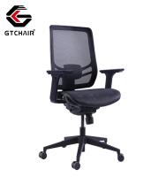 China Mesh Manager Chair With Lumber Support Mid Back Mesh Rolling Ergo for sale