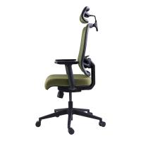 China High Back Executive Office Chair 340mm With Headrest Full Grey Mesh Ergonomic for sale