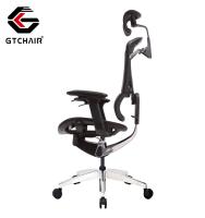 China High Back Executive Office Chair With Headrest Ergonomic Adjustable Lumbar Support for sale