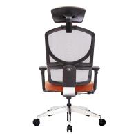 China Mesh Swivel Office Chairs Back Automatic Supporting With Headrest Rolling for sale