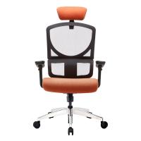 China Mesh Swivel Office Chairs Back Automatic Supporting With Headrest Rolling for sale