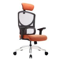 China Mesh Swivel Office Chairs Back Automatic Supporting With Headrest Rolling for sale