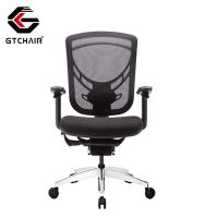 China Ergonomic Lumbar Support Chair Mid Back Swivel Height Adjustable for sale