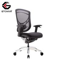 China Ergonomic Lumbar Support Chair Mid Back Swivel Height Adjustable for sale