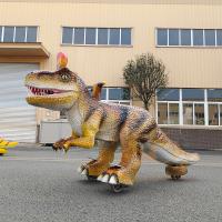 China 3 Wheel Animatronic Dinosaur Ride Electric Scooter Style Remote Control For Children for sale