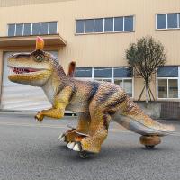 China 3 Wheel Animatronic Dinosaur Ride Electric Scooter Style Remote Control For Children for sale