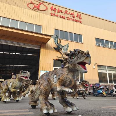 China Custom Shopping Mall Animatronic Dinosaur Ride Life Size For Adults for sale
