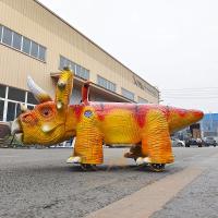 China Amusement Park Large Dinosaur Ride Toy 350W Steel Frame Remote Control for sale