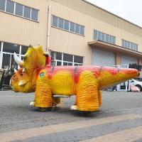 China Amusement Park Large Dinosaur Ride Toy 350W Steel Frame Remote Control for sale