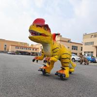 China Animatronic Dinosaur Ride Coin Operated Shopping Malls Battery Operated Ride On Dinosaur for sale